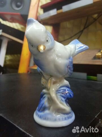 Птица синица Гжель