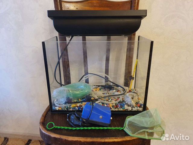 Аквариум для рыбак полный компленкт